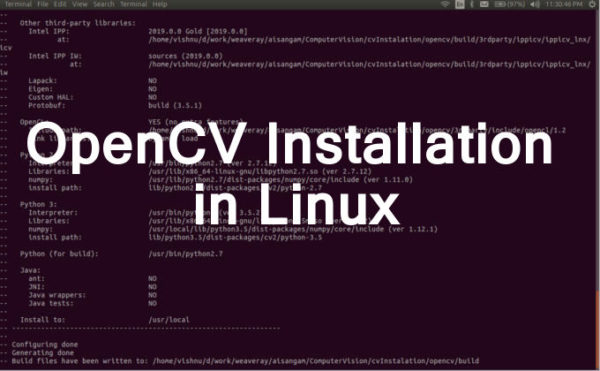 OpenCV Installation Tutorial using pip || make || apt-get in 4 Step – AI SANGAM